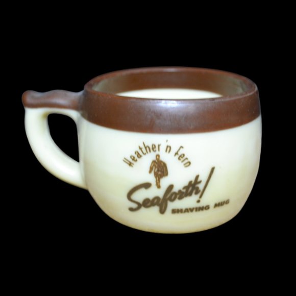 Seaforth | Bath | Vintage Seaforth Heather N Fern Shaving Mug Tan Brown ...
